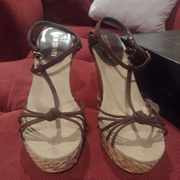 Colin Stuart | Shoes | Colin Stuart Brown Wedge Sandals | Poshmark